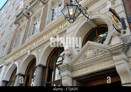 The Counting House pub in the City of London, UK Stock Photo - Alamy