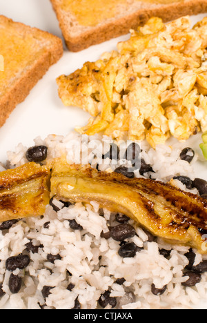 Classic Costa Rican breakfast Stock Photo - Alamy