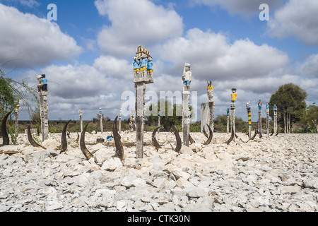 Antandroy traditional tomb in southern Madagascar Stock Photo - Alamy