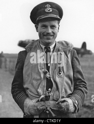 Wing Commander Guy Gibson. He led the 617 Squadron during raids against ...