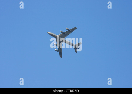 military tanker airplane in the sky with clouds 03 Stock Photo - Alamy