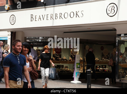 Beaverbrooks Jewellers Shop Window Display Canterbury England Stock ...