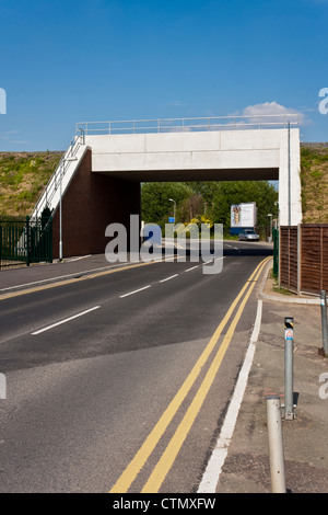 The new bridge over Cow Lane in Reading opened in January 2012, part ...