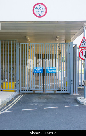 Steel security gates Stock Photo - Alamy