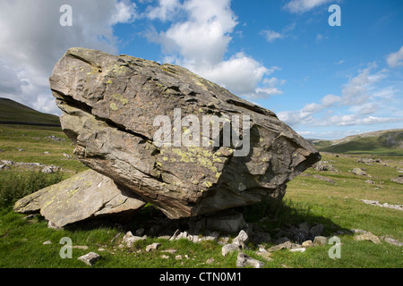 The Norber Erratics rock formations, Norber Dale near the village of ...