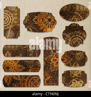 art set of vintage frame lable Stock Photo - Alamy