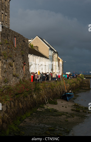 Long Walk view of Claddagh Quay, Galway Town, Co Galway, Ireland Stock ...