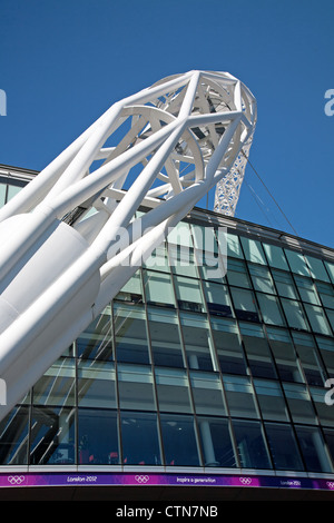 Wembley Stadium arch on Level 1 concourse, Wembley, London, England ...
