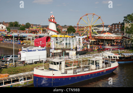 Fairground Treasure Island Amusement Park and River Severn Stourport on ...