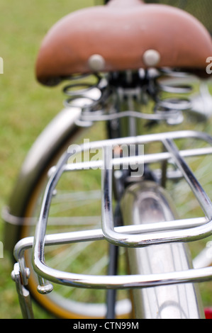 Bicycle rear rack. Close-up. Isolated on white background Stock Photo ...