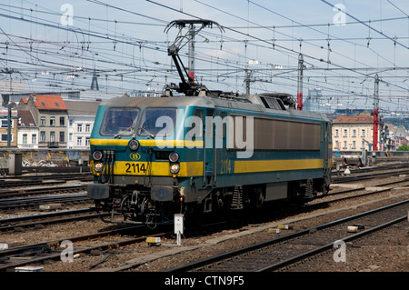 sncb,class 21 electric locomotive,2128,brussel zuid,belgium Stock Photo ...