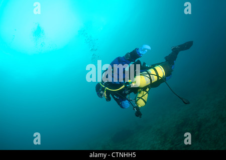 diving in Lake Baikal, Siberia, the Russian Federation, Eurasia Stock ...
