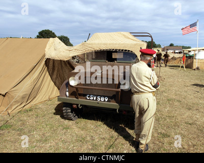 The Bedford MWD 15cwt GS is a military vehicle used during World War II, primarily for transport ...