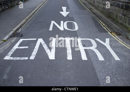 No Entry to one way street, Soho, London, England, UK Stock Photo ...