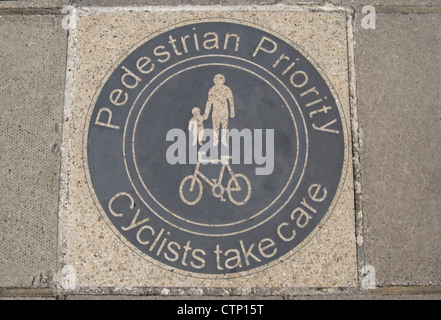 Pedestrian Priority Sign Stock Photo: 36877050 - Alamy