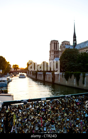 Love locks at the Pont des Arts in Paris Stock Photo - Alamy