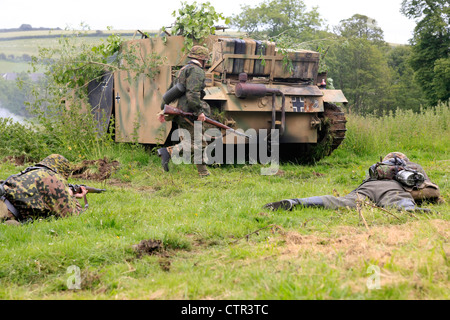 WW2 Reenactment group stage a battle over a weekend where everyone goes ...