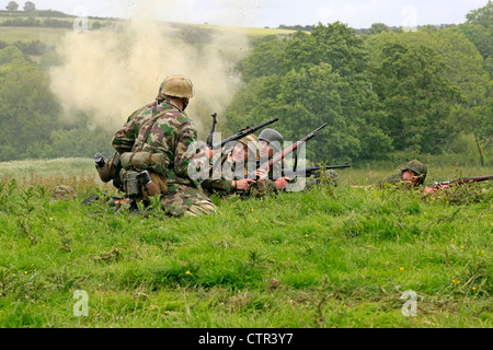 WW2 Reenactment group stage a battle over a weekend where everyone goes ...