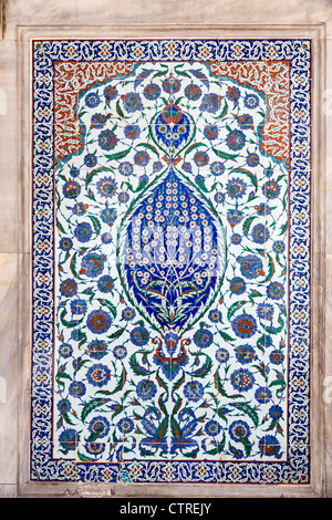 Iznik tile panel on Mausoleum of Ottoman Sultan Selim II, Istanbul ...