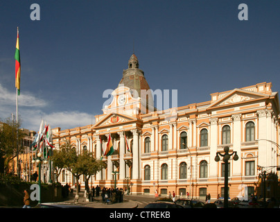Bolivian Government Building in a Spanish Colonial Style, Plaza Murillo ...