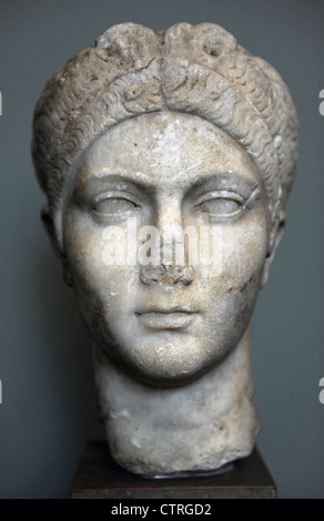 Marble portrait bust of the Empress Sabina, Roman Hadrianic Period, Ad ...
