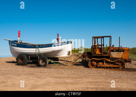 Boat, Crab fishing, Beached, Tractor, Trailer Stock Photo - Alamy