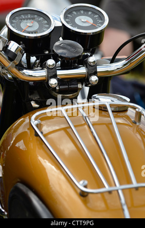 triumph tiger 110 motorcycle tank rack Stock Photo - Alamy