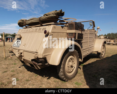 German army Volkswagen Type 82 kubelwagen at a vintage military vehicle ...
