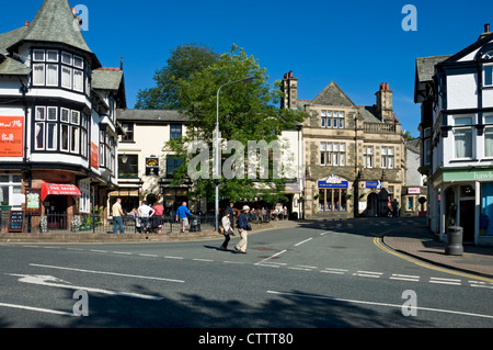 windermere town centre, lake district national park, cumbria, england ...