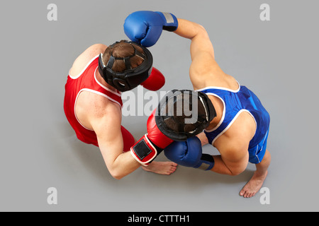 The above view of two guys boxing Stock Photo - Alamy