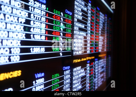 exchange rate on the big desk Stock Photo - Alamy