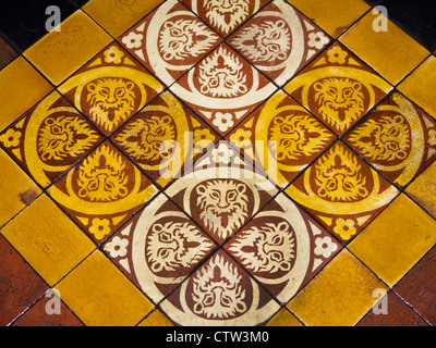 Medieval Tiles on Floor of Christ Church Cathedral in Dublin the ...