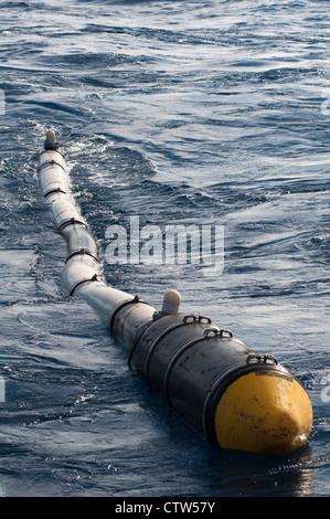 Seismic air gun been towed by a seismic vessel in offshore area Stock ...