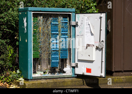 Virgin Media cable broadband box connection Fibre cable fast internet ...