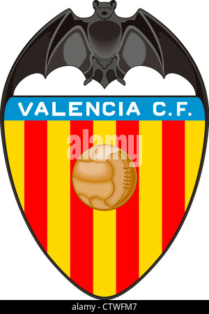 Logo of Spanish football team Valencia CF - Spain Stock Photo - Alamy