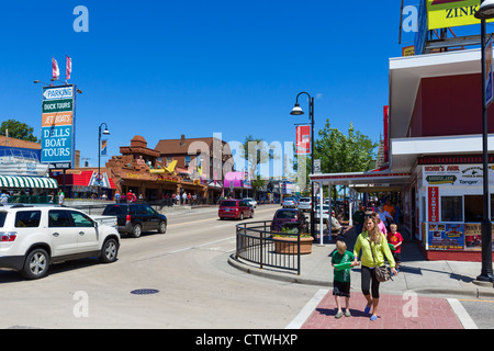 Broadway (Main Street) in the popular resort of Wisconsin Dells ...