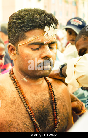 Devotee Kavadi Bearer At Thaipusam Hindu Religious Festival In Batu ...