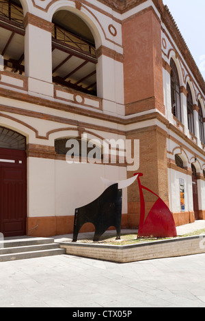 Fighting bull in the arena. Bullring. Toro bravo. Spain. Vertical Stock ...