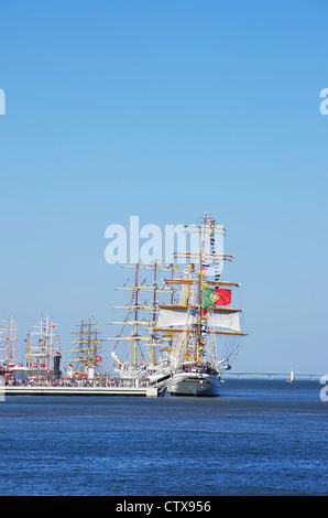 Portuguese Navy tall ship Sagres II, Weymouth, 1994 Stock Photo - Alamy