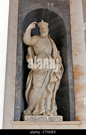 Saint Philip Neri statue in St Peter's basilica, Rome. Italy Stock ...