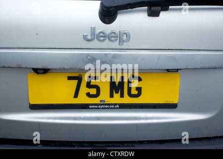 personalized number plates cherished car car cherished Stock Photo - Alamy