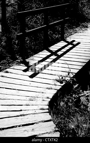 Wooden pathway Cornwall UK Stock Photo - Alamy