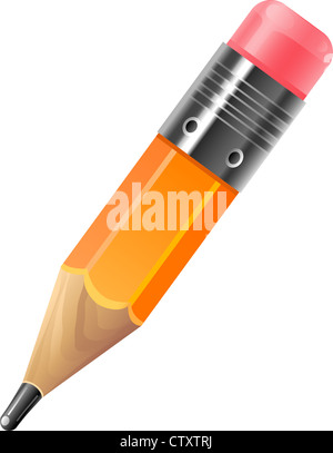 Illustration Pencil Icon Stock Photo - Alamy