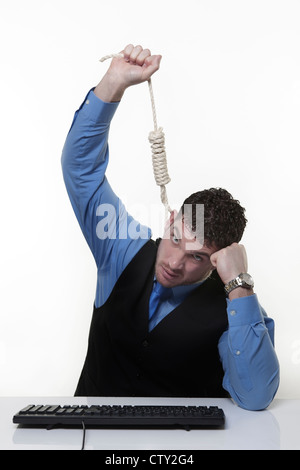 A man hanging with a noose around his neck Stock Photo: 41921928 - Alamy