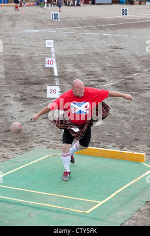 The Weight Throw Event at the 66th Annual Pacific Northwest Scottish ...