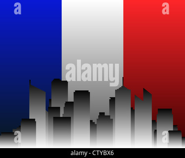 city and flag of france Stock Photo - Alamy