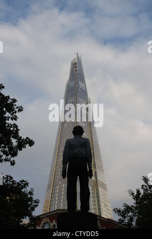 The Shard and Statue Stock Photo - Alamy