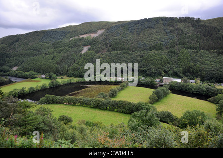 Rheidol Valley near Devils Bridge Ceredigion West Wales Stock Photo - Alamy