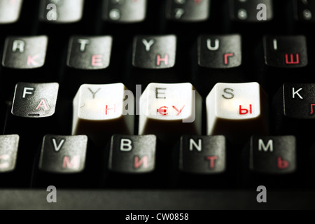 keyboard concept yes Stock Photo - Alamy