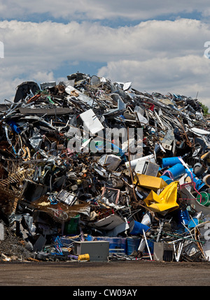 Detroit, Michigan - A scrap metal recycling yard Stock Photo - Alamy